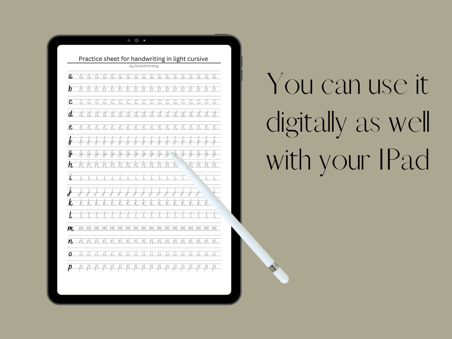 Cute Cursive Printable Handwriting Practice Sheet for All Ages - Etsy