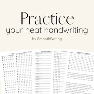 Neat Printable Handwriting Practice Sheet for All Ages. - Etsy