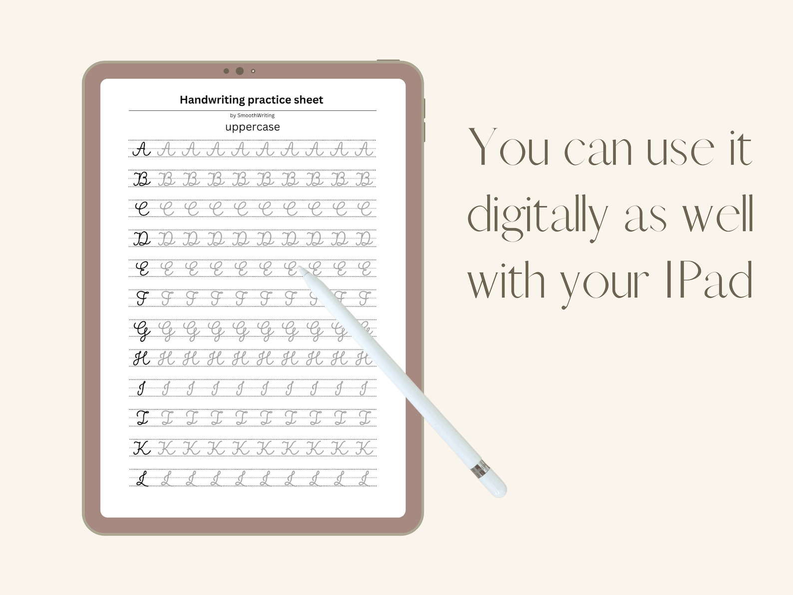 Cursive Printable Handwriting Worksheet for All Ages - Etsy
