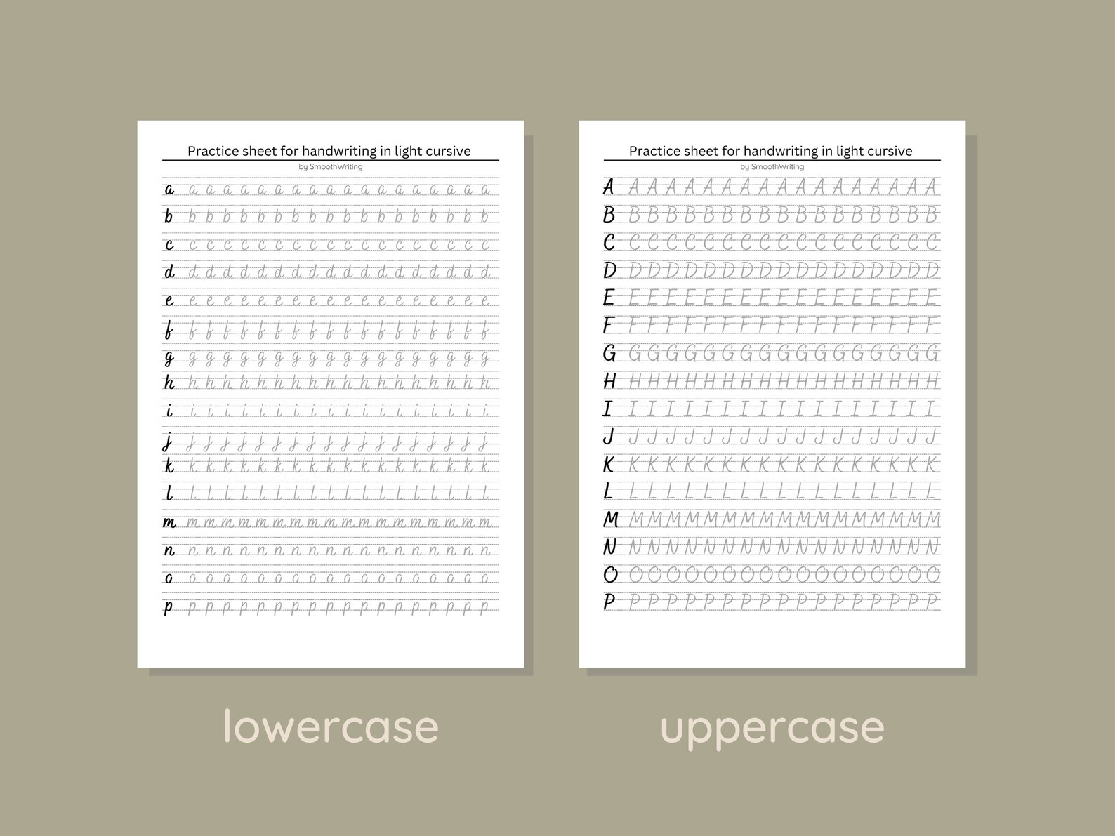 Cute Cursive Printable Handwriting Practice Sheet for All Ages - Etsy