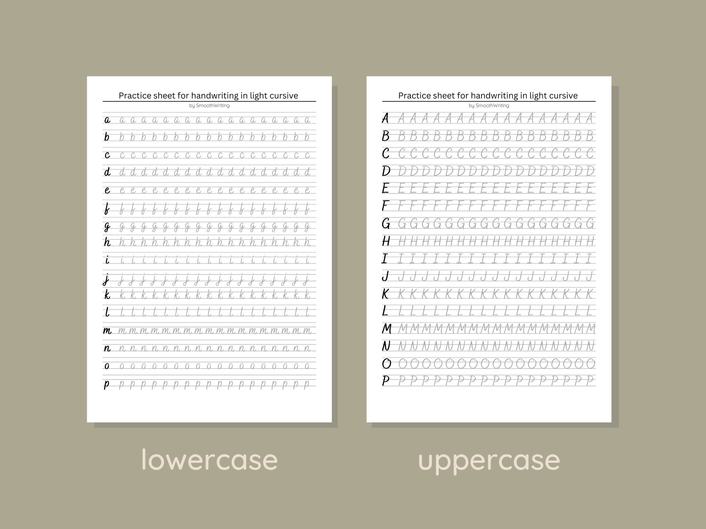 Cute Cursive Printable Handwriting Practice Sheet for All Ages - Etsy