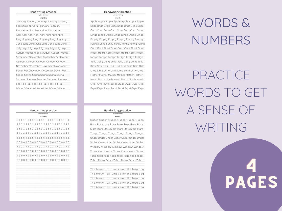 The Ultimate Handwriting Practice Sheet, Printable Handwriting ...