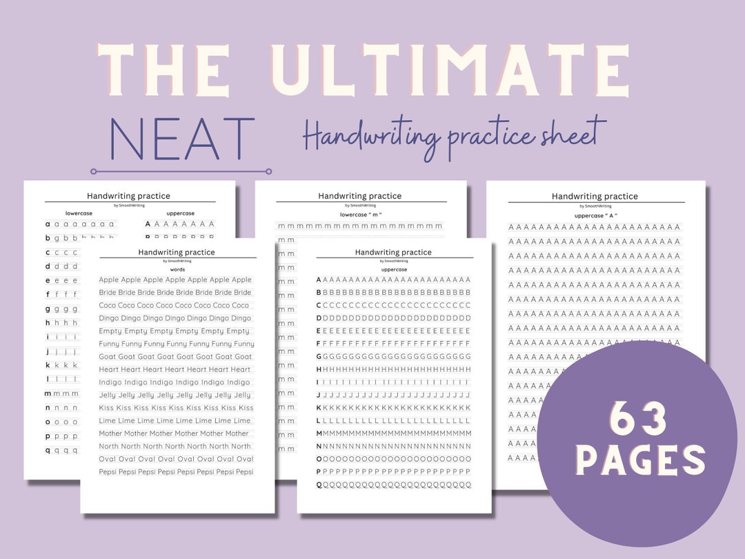 The Ultimate Handwriting Practice Sheet, Printable Handwriting ...