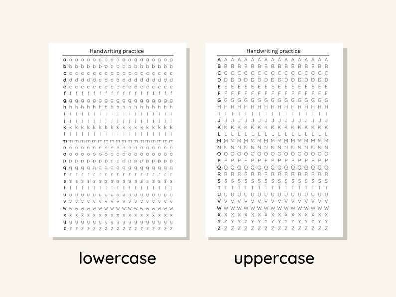 Neat Printable Handwriting Practice Sheet for All Ages. - Etsy