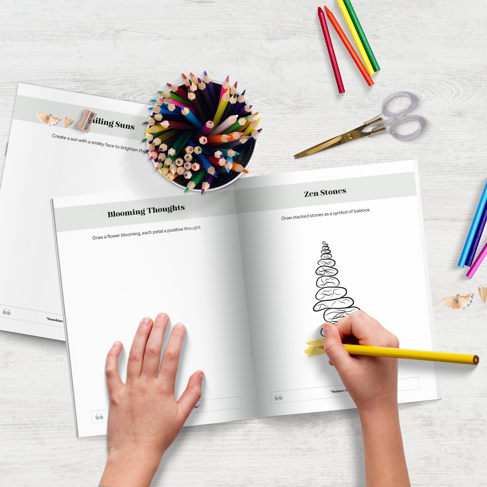 Art Therapy Journal Prompts for Teens, Mindfulness Self Care Activity ...