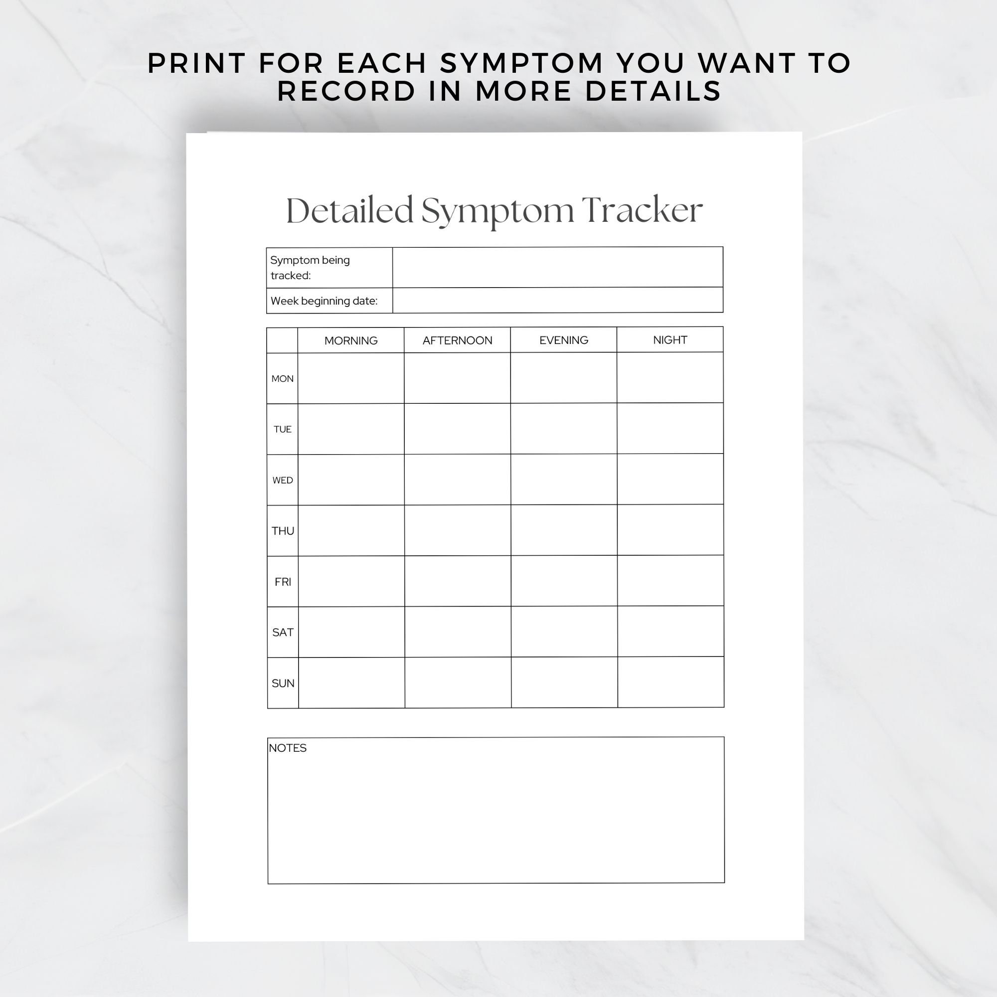 Menopause Symptom Tracker Workbook, Assessment Log, Perimenopause ...