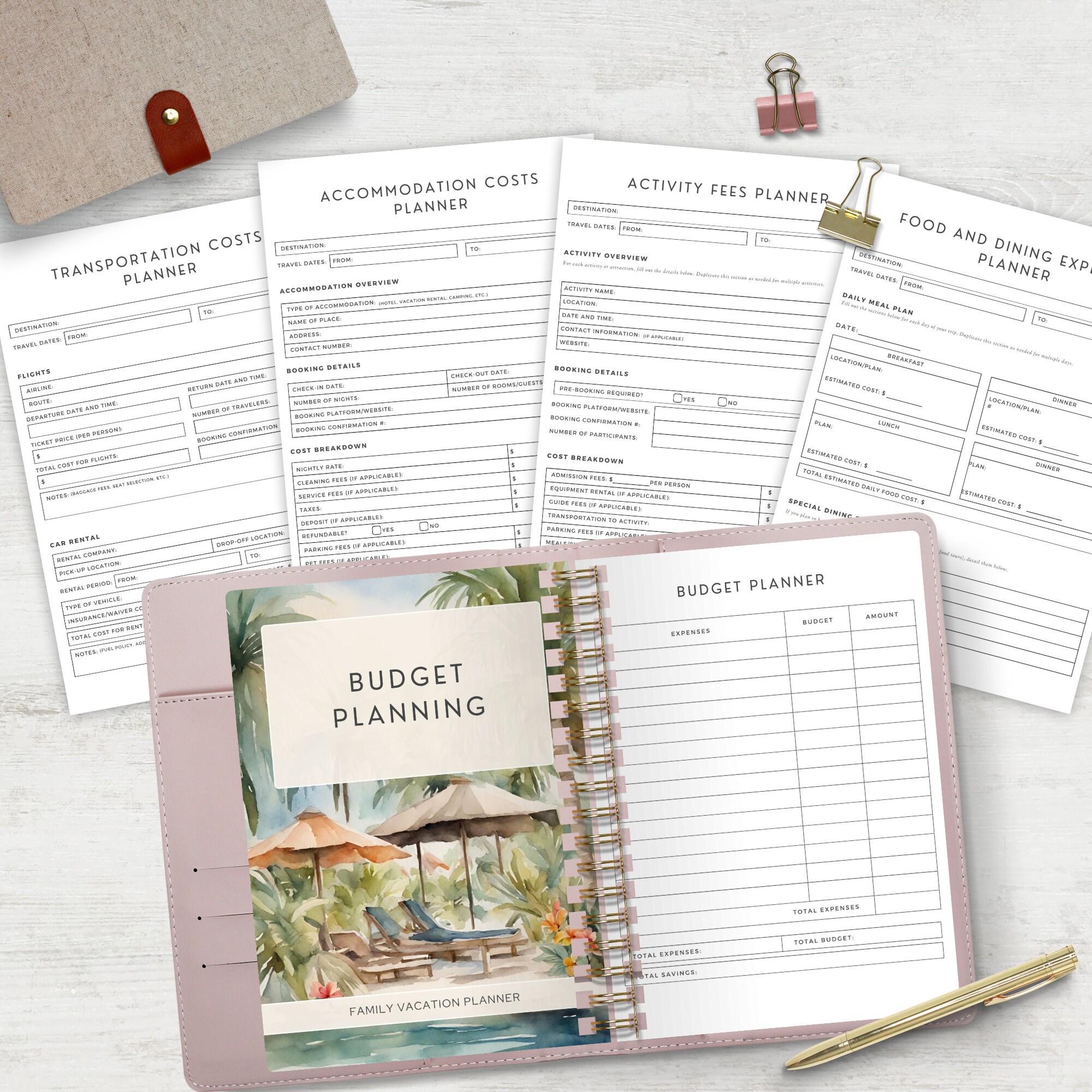 Family Vacation Planner, Budget Tracker, Beach Holiday Organizer ...
