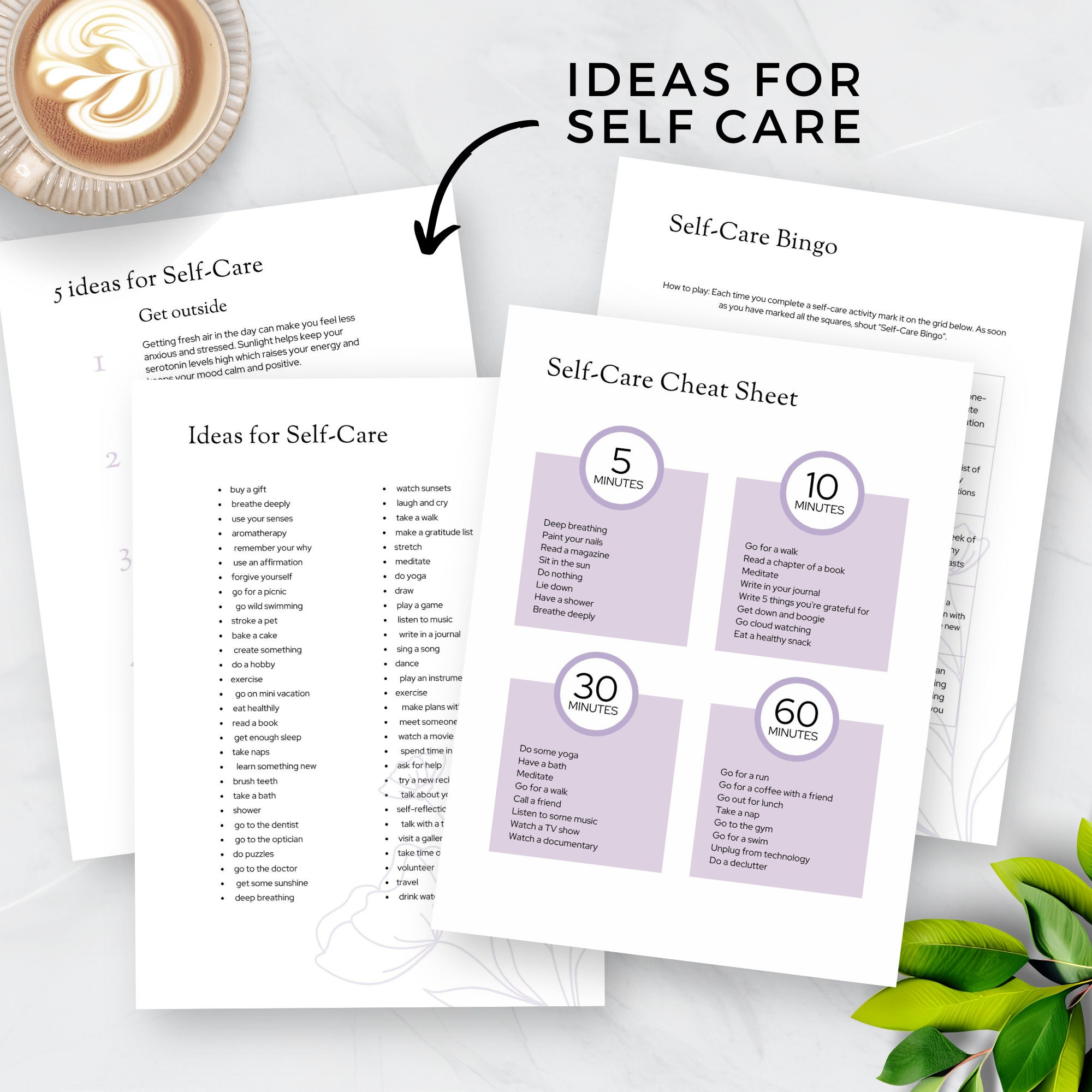 Menopause Self Care Workbook, Printable PDF, Self-care Ideas, Routines ...