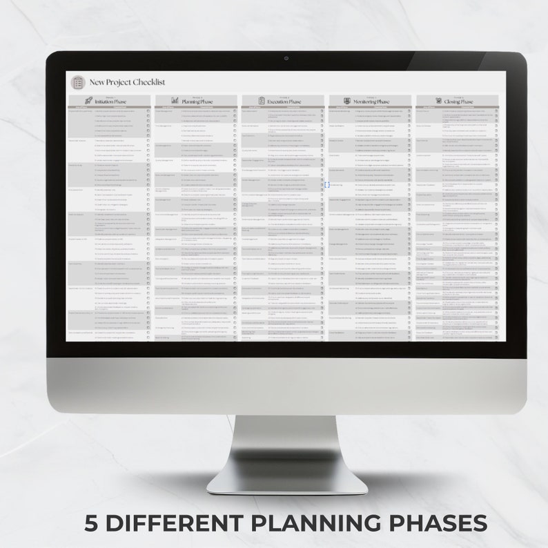 Project Checklist Template Google Sheets, Spreadsheet Management ...