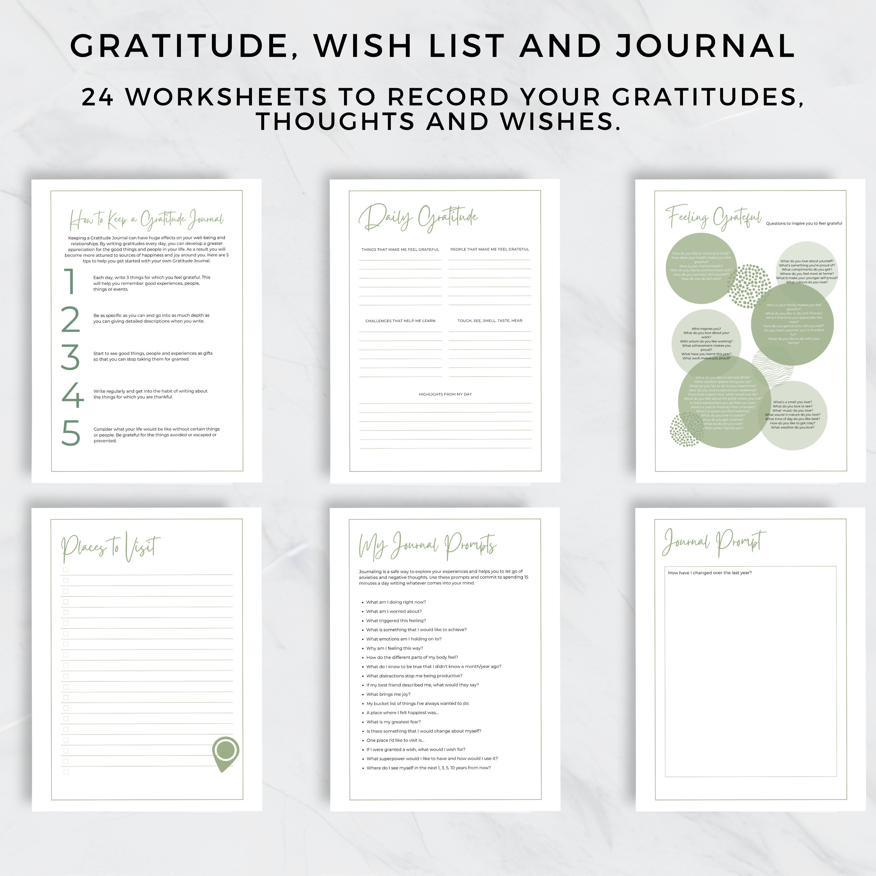 Growth Mindset Journal, Printable, Self Development, Positivity ...