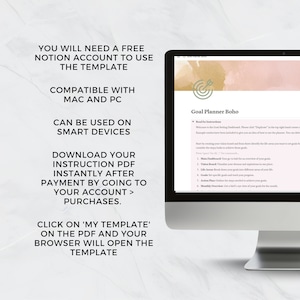 Notion Template Goal Setting, Digital Personal Life Planner, Vision ...