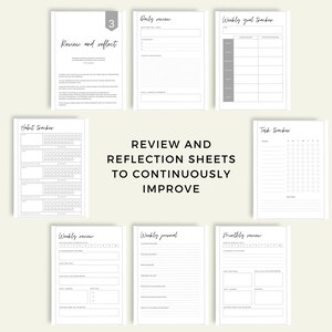 Productivity Planner, Goal Setting Tracker, Time Management Worksheets ...