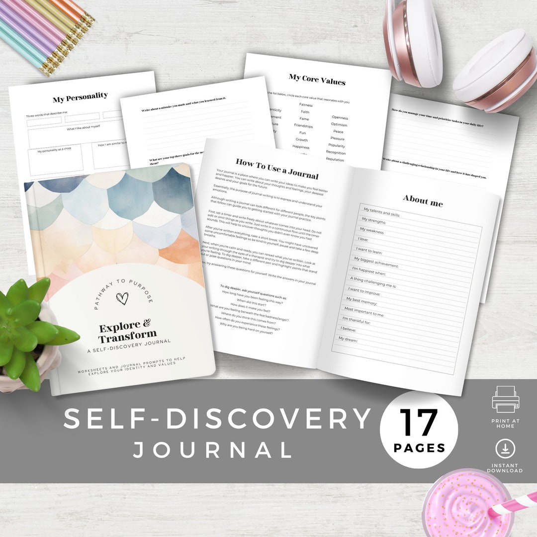 Teen Journal Prompts for Self-discovery, Daily Journaling Pages for ...