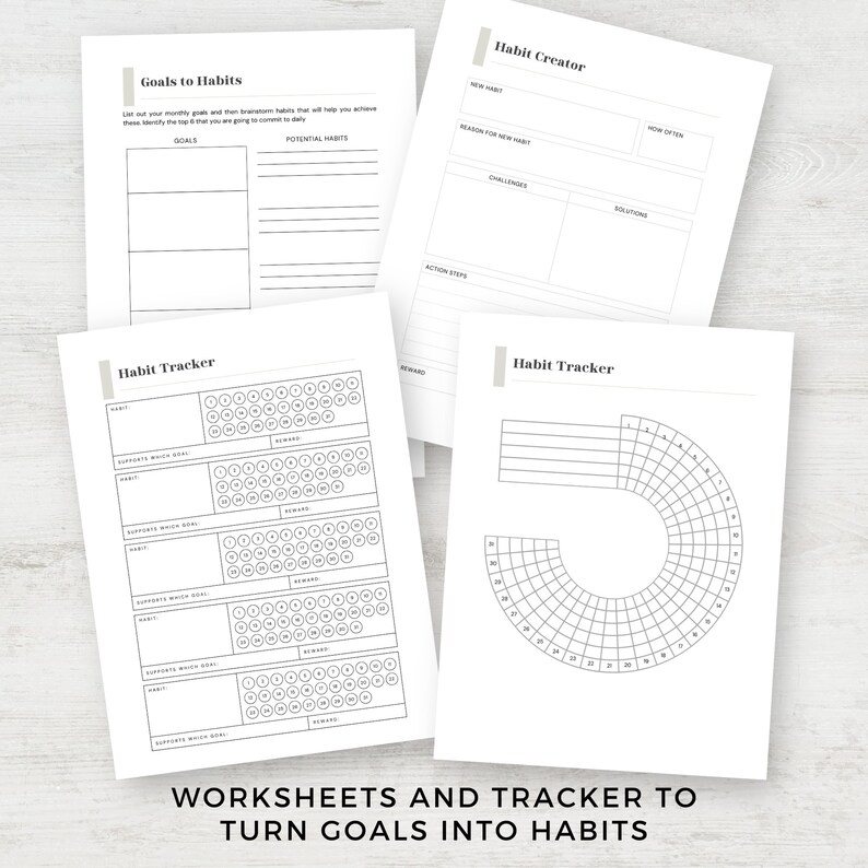 SMART Goal Planner Task Manager, Goals Setting Action Planning, Wheel ...