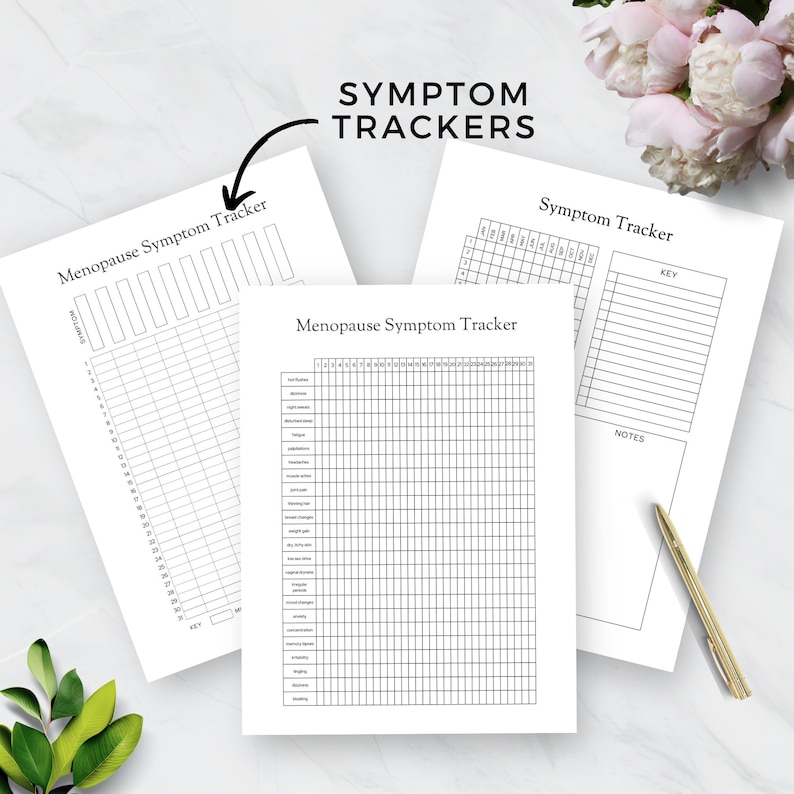 Health Trackers for Menopause, Symptoms & Sleep Log, Mood and Gratitude ...