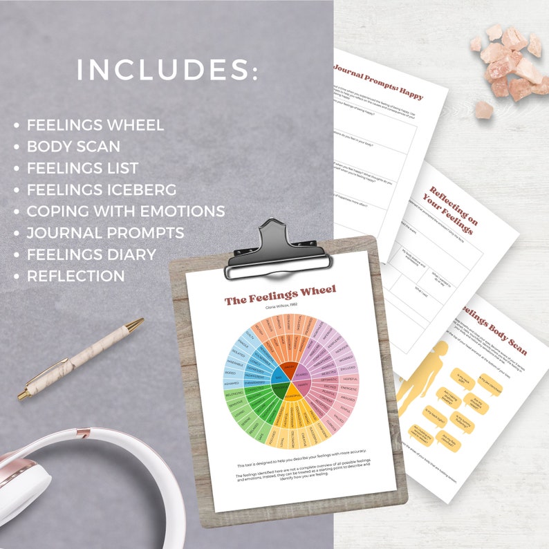 Processing Emotions Worksheets for Teens, Printable List of Emotions ...