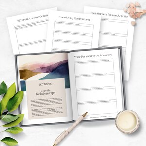 Self Discovery Journal, Personal Growth Worksheets, Guided Journal ...
