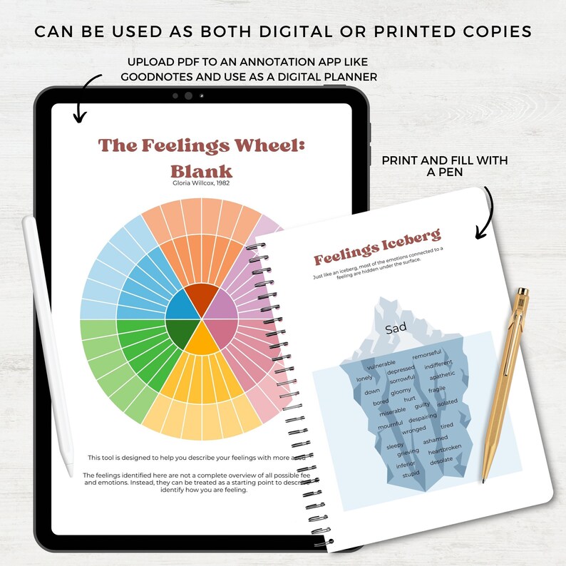 Processing Emotions Worksheets for Teens Printable List of - Etsy