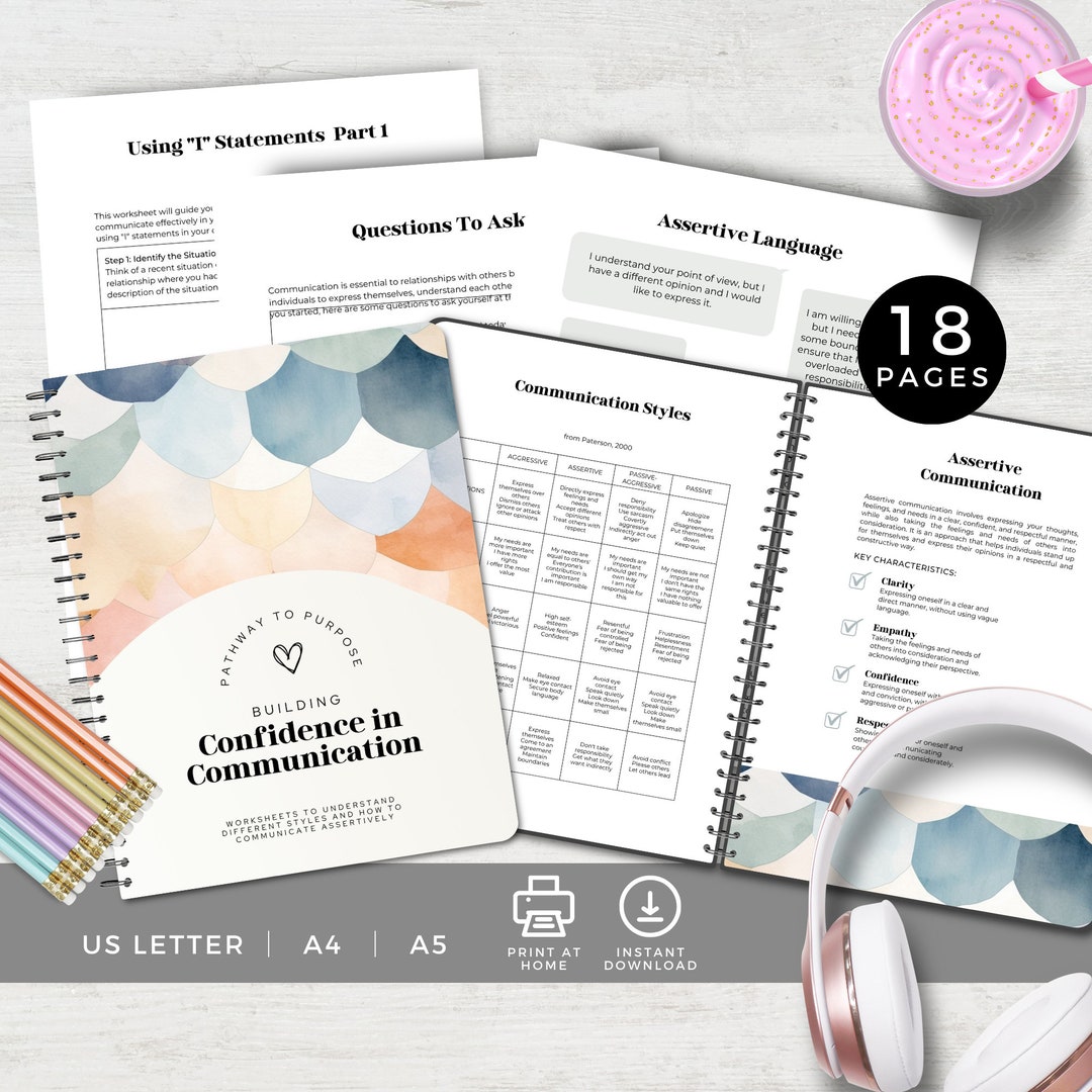 Communication Skills for Teens, Workbook Activities for Effective Self ...