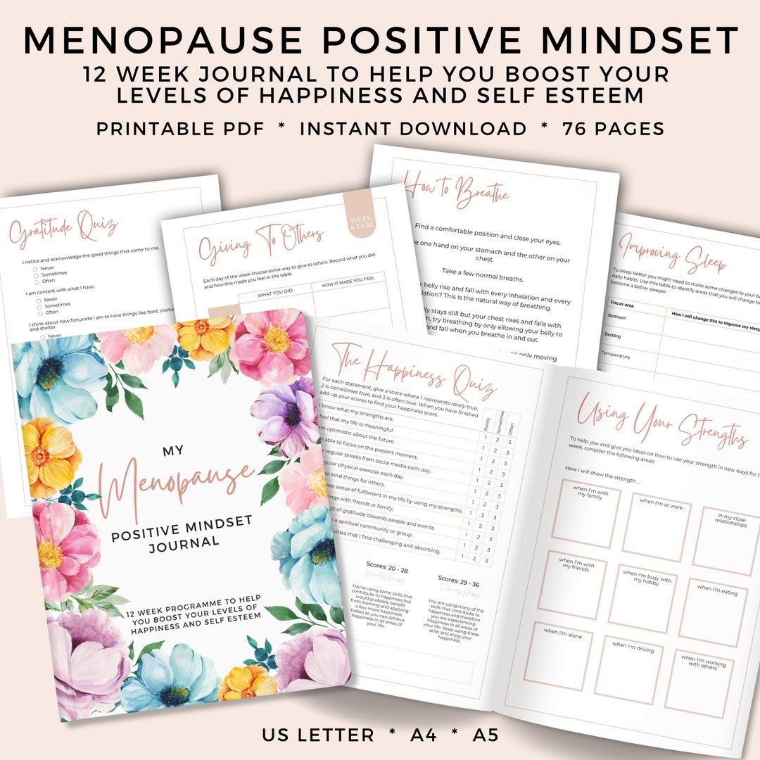Positive Mindset Journal Printable Self Care Planner - Etsy