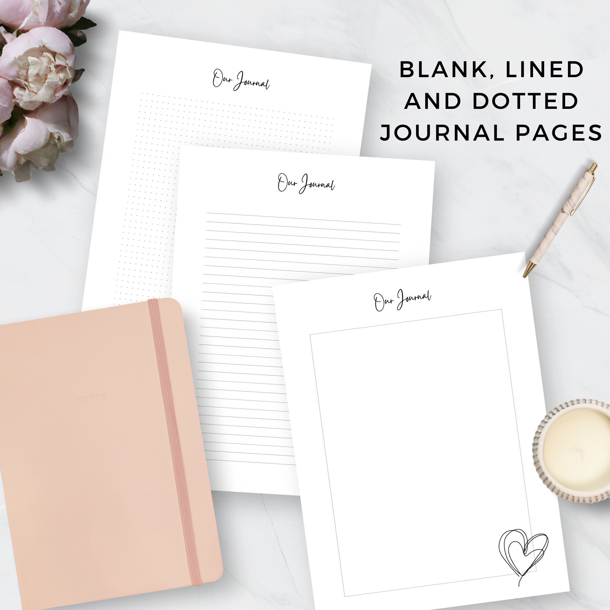 Couples Journal With Prompts and Questions, Relationship Therapy ...