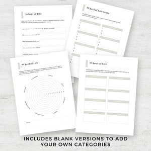 SMART Goal Planner Task Manager, Goals Setting Action Planning, Wheel ...