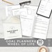 Vision Board and Goal Setting Worksheets, SMART Goal Planner Task ...