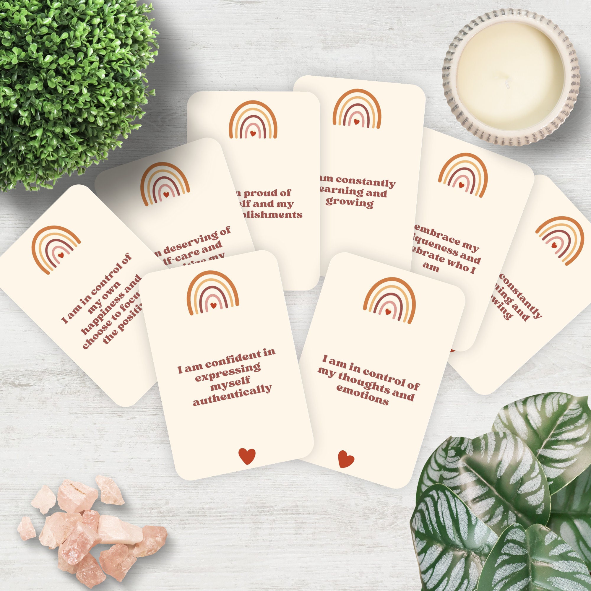 Positive Affirmation Cards for Teens, Inspirational Quotes for Mental ...