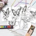 Butterfly Coloring Sheets Printable for Mindfulness and Relaxation ...