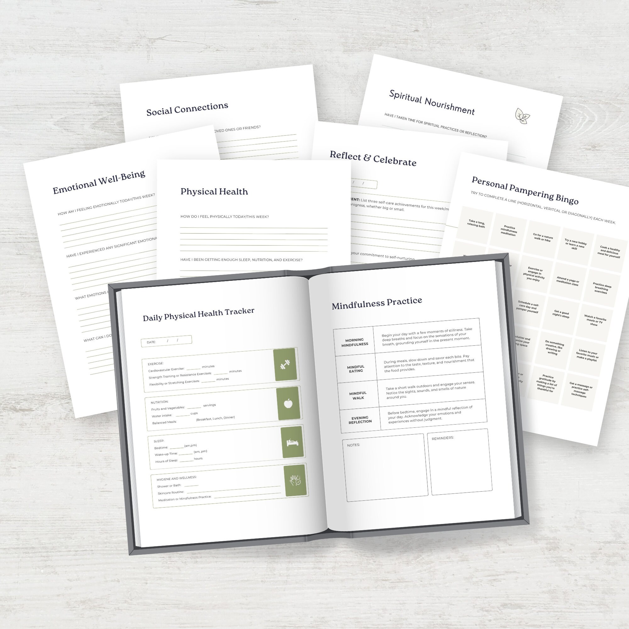 Self Care Printable for Men, Self-care Planner, Routines & Checklists ...