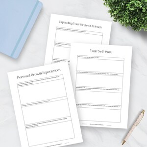 Self-discovery Worksheets for Personal Growth & Development, Guided ...
