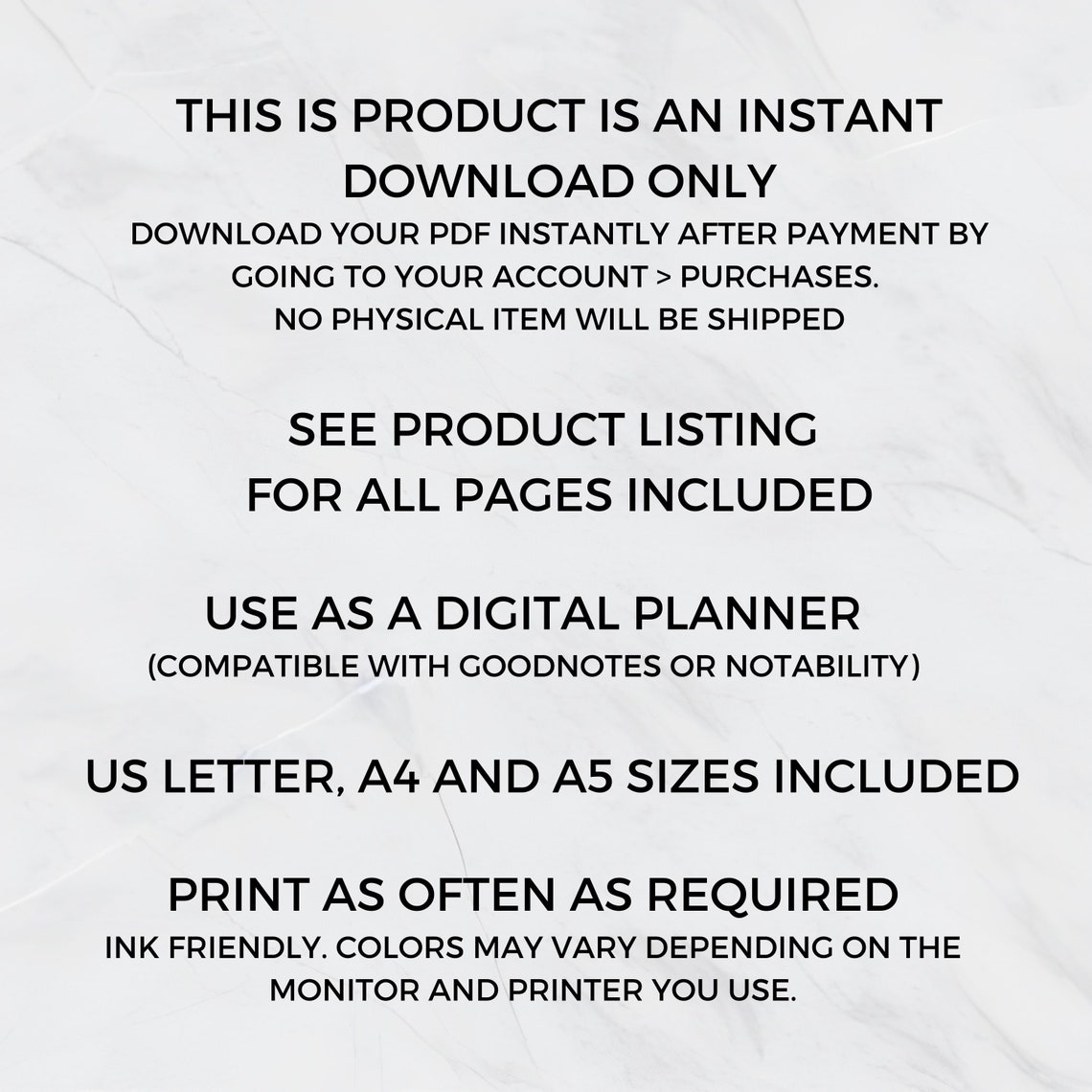 Daily Symptom Tracker Printable, Health and Chronic Illness Log ...