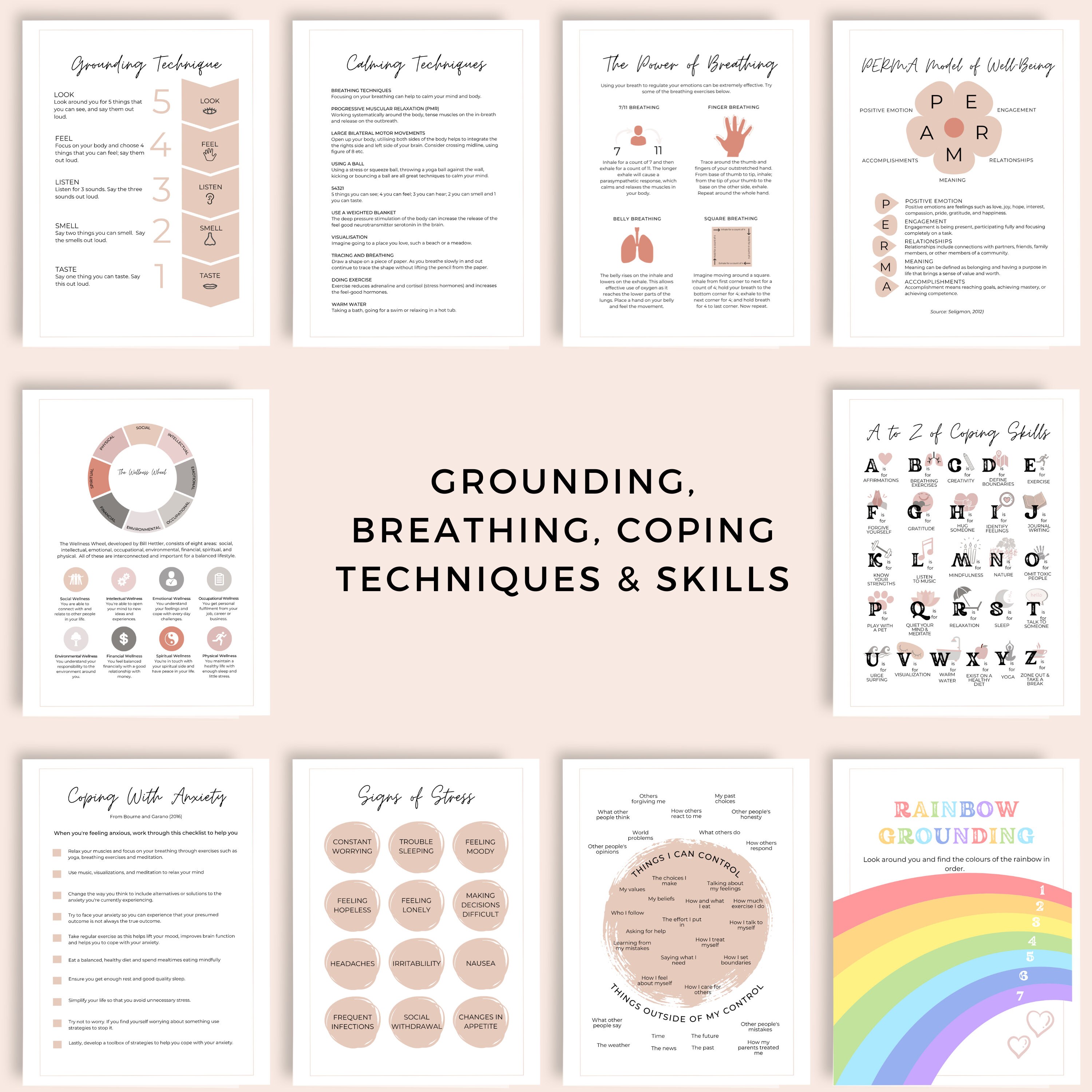 Self Care Ebook, Self-help Therapy Tools and Techniques, Wellbeing ...