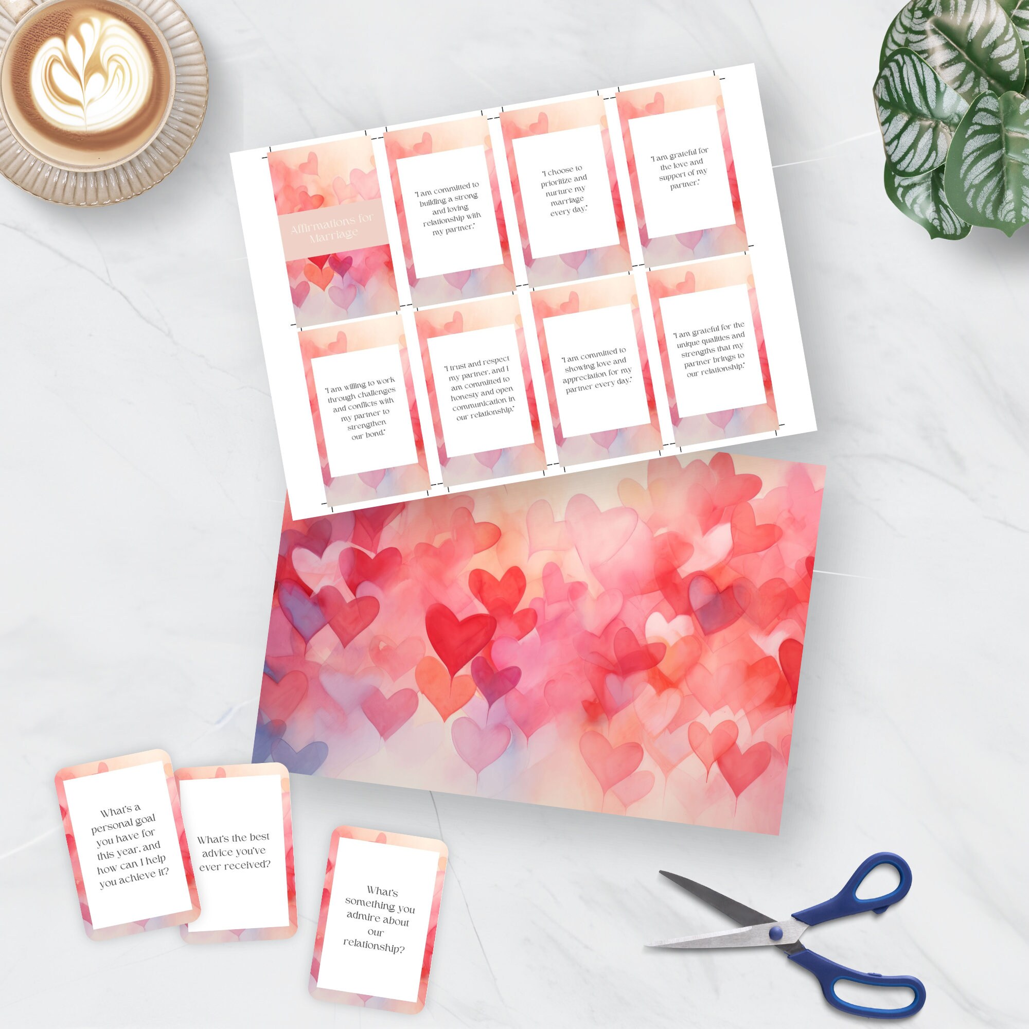 Couples Affirmation Cards, Relationship Encouragement Quotes, Positive ...