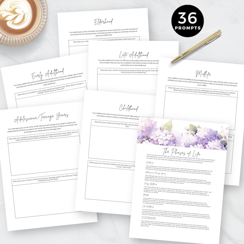 Legacy Journal Mom, My Life Story Journal for Women, Guided Journaling ...