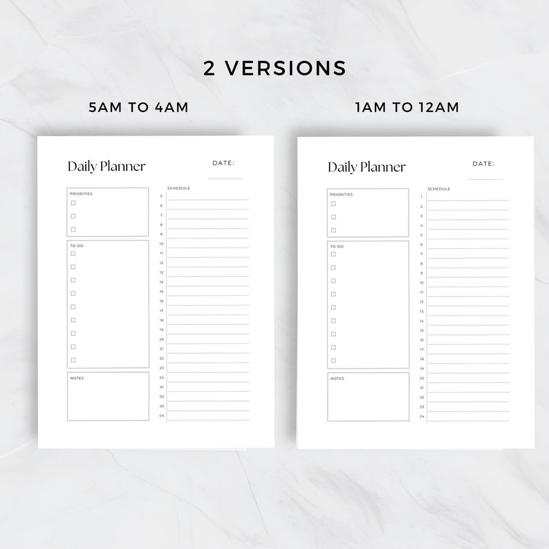 Daily Planner Target, Printable PDF, Day Diary, Hourly Schedule ...