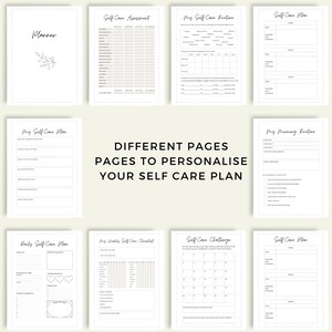 Self Care Worksheet PDF, Self-care Planner With Ideas, Routines ...
