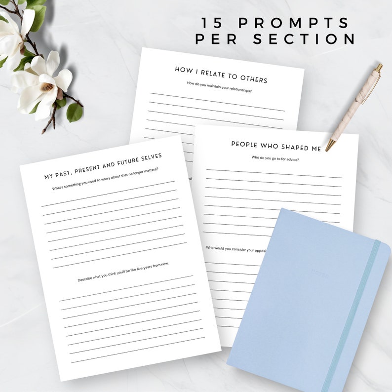 Who Am I Journal, Self Discovery Worksheets, Personal Growth Workbook ...