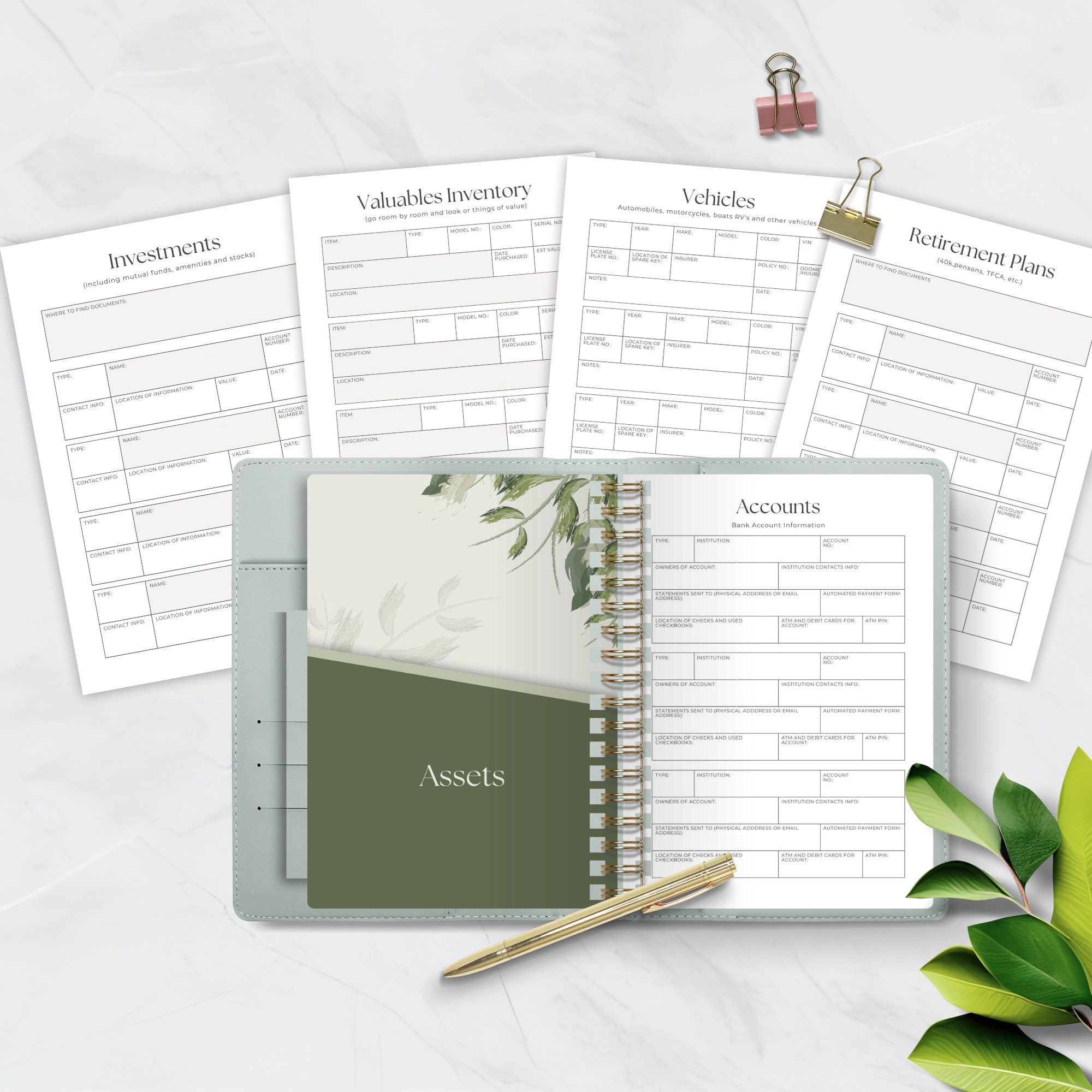 What If Binder Printable, End of Life Planner, in Case of Emergency ...