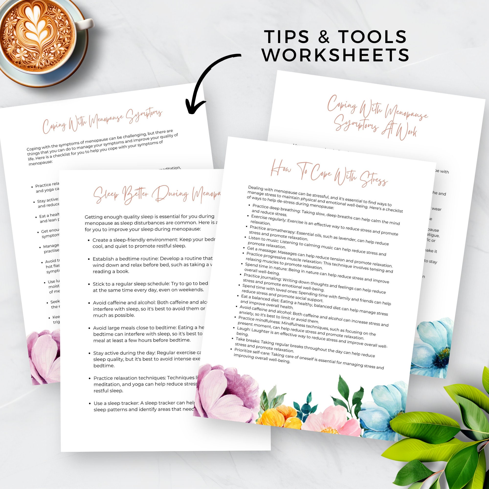 Menopause Journal for Women's Wellbeing, Health Trackers and Workbook ...