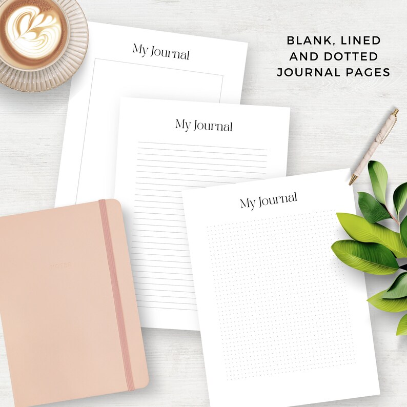 Future Self Journaling Template, Daily Mindful Journal Prompts, Start ...