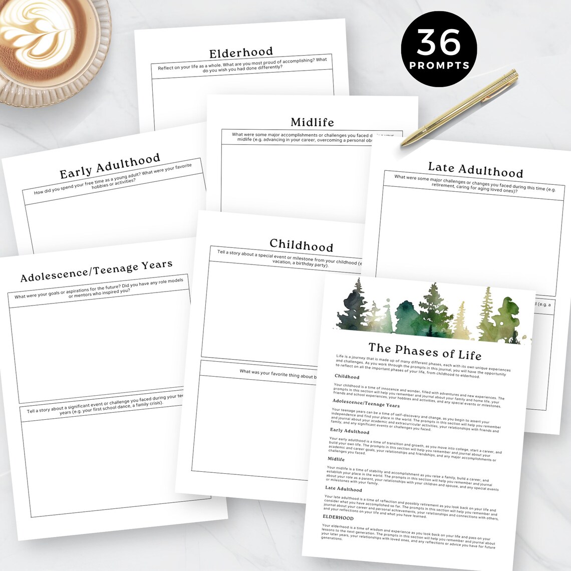 Legacy Journal Dad, My Life Story Journal for Men, Guided Journaling ...