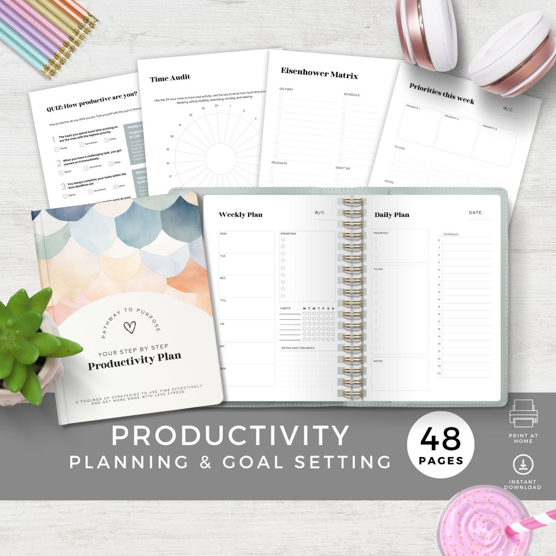 Goal Setting for Teens Worksheets, Student Time Management Planner ...