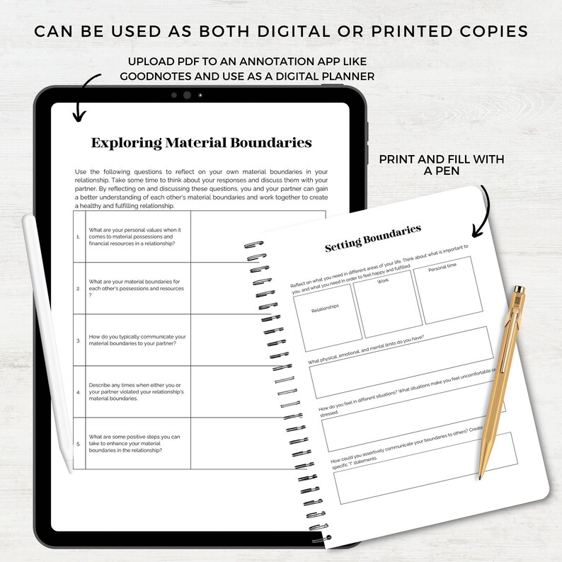 Journal Prompts for Boundaries, Personal Boundary Reflection ...