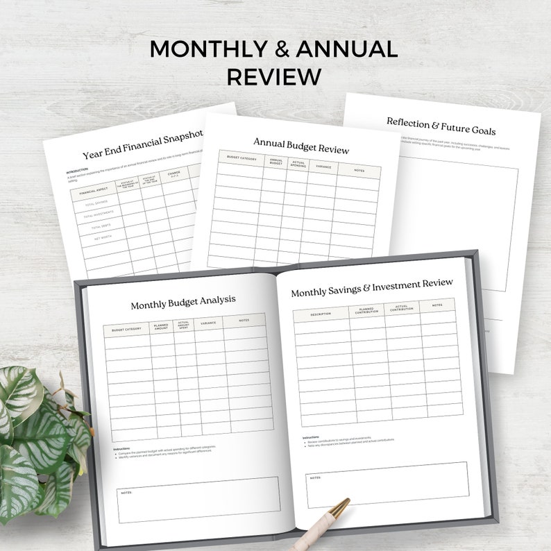 Mens Budget Planner, Paycheck Tracker, Income and Savings Templates ...