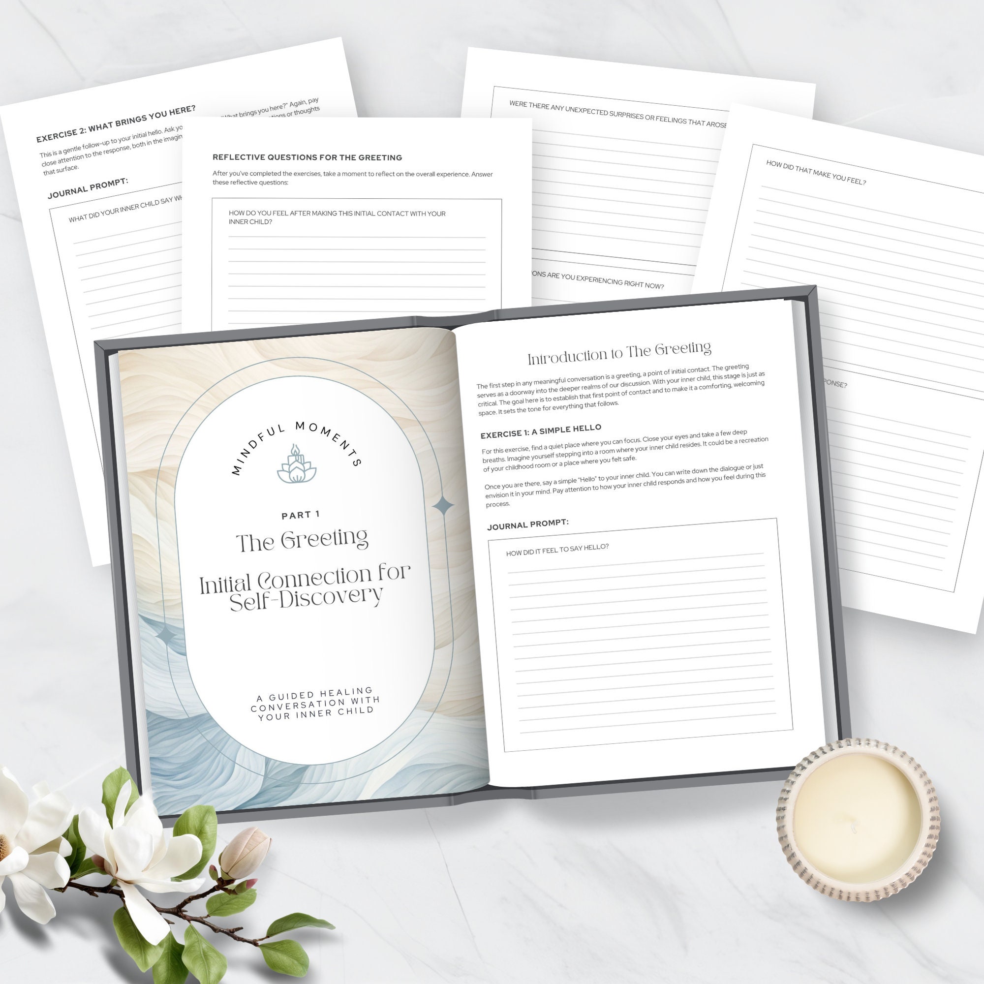 Inner Child Work Journal, Therapy Questions for Emotional Healing ...