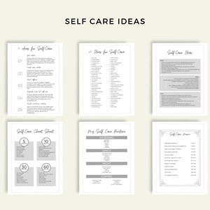 Self Care Worksheet PDF, Self-care Planner With Ideas, Routines ...