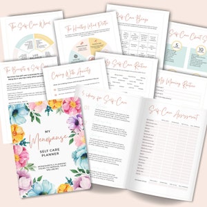 Printable Wellbeing Toolkit, Menopause Self Care Planner, Positive ...