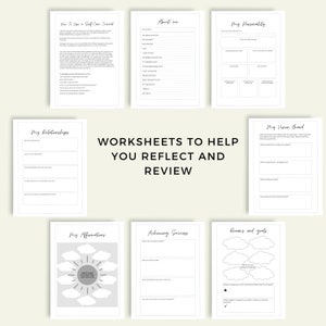 Self Care Workbook With Journaling Prompts, Daily Wellbeing Planner ...