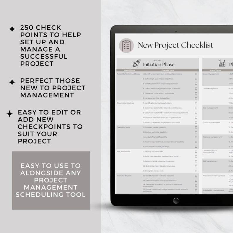 Project Checklist Template Google Sheets, Spreadsheet Management ...